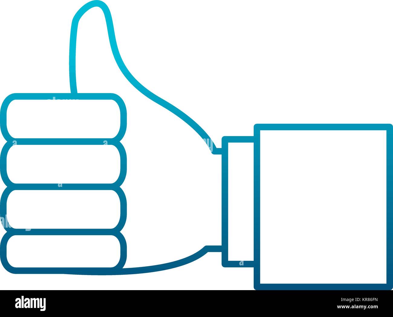 Daumen hoch, hand Symbol Vektor illustration Graphic Design Stock ...