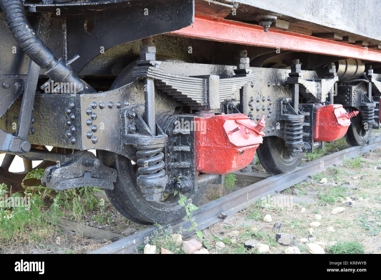 Die alte Dampflok in Open Air Museum Stockfotografie - Alamy