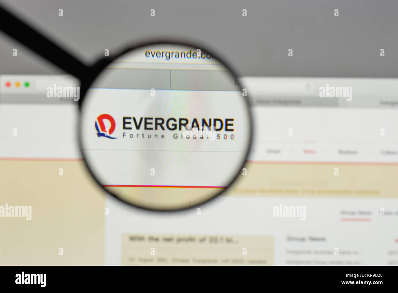 Evergrande Logo Stockfotos und -bilder Kaufen - Alamy