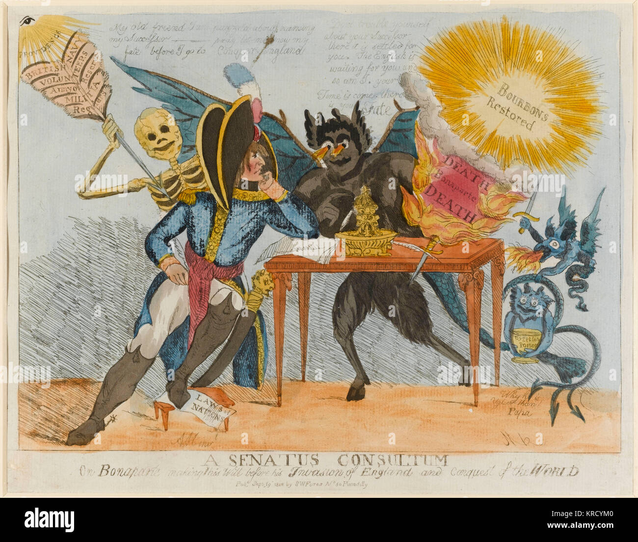 Death Of Napoleon Bonaparte Stockfotos und -bilder Kaufen - Alamy