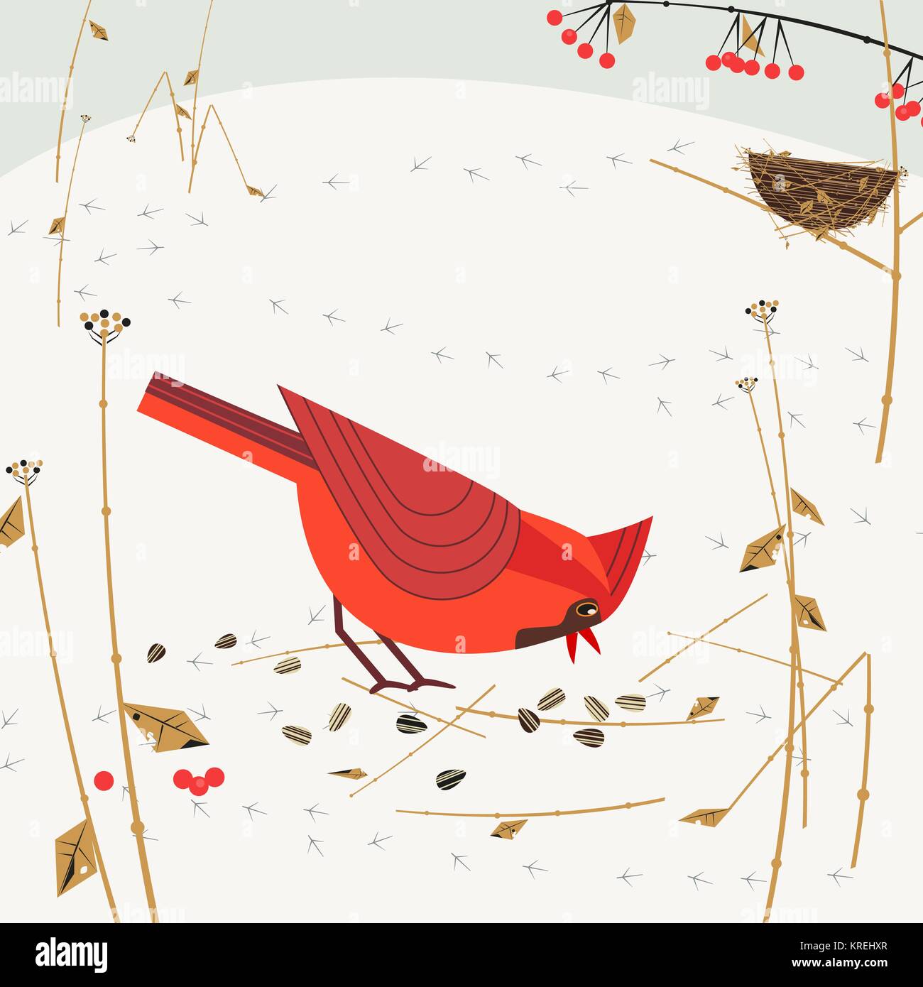 Cardinal clip art Stock-Vektorgrafiken kaufen - Alamy