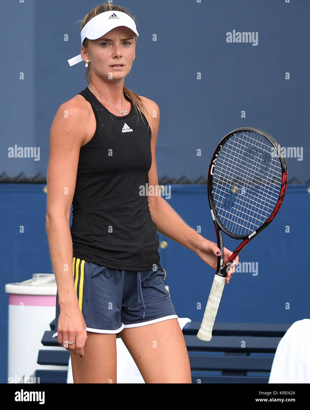 NEW YORK, NY - 22. August: Daniela Hantuchova auf der Praxis der USTA ...