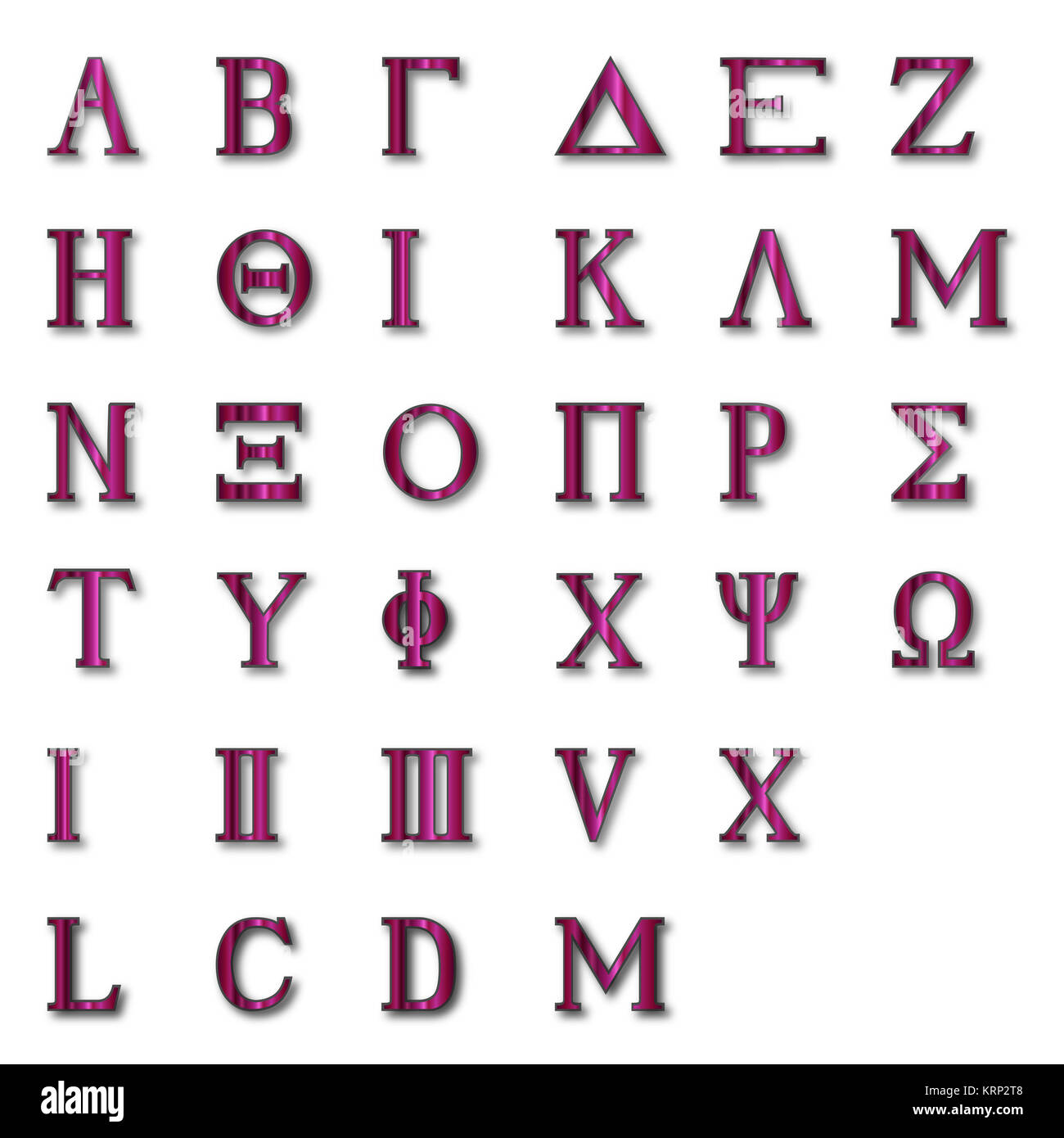 Griechische Alphabetsymbole Stockfotos und -bilder Kaufen - Alamy
