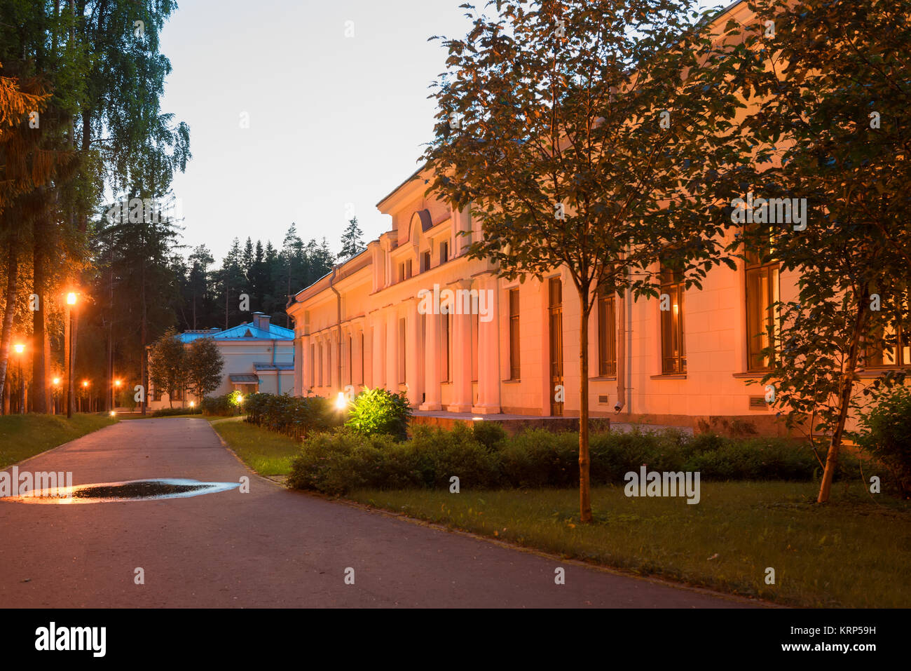 Das Hauptgebäude von Stalins Datscha in Valdai. Das 1939 erbaute ...