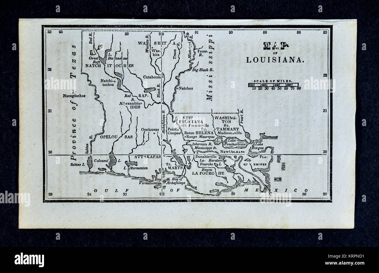 New orleans map -Fotos und -Bildmaterial in hoher Auflösung – Alamy