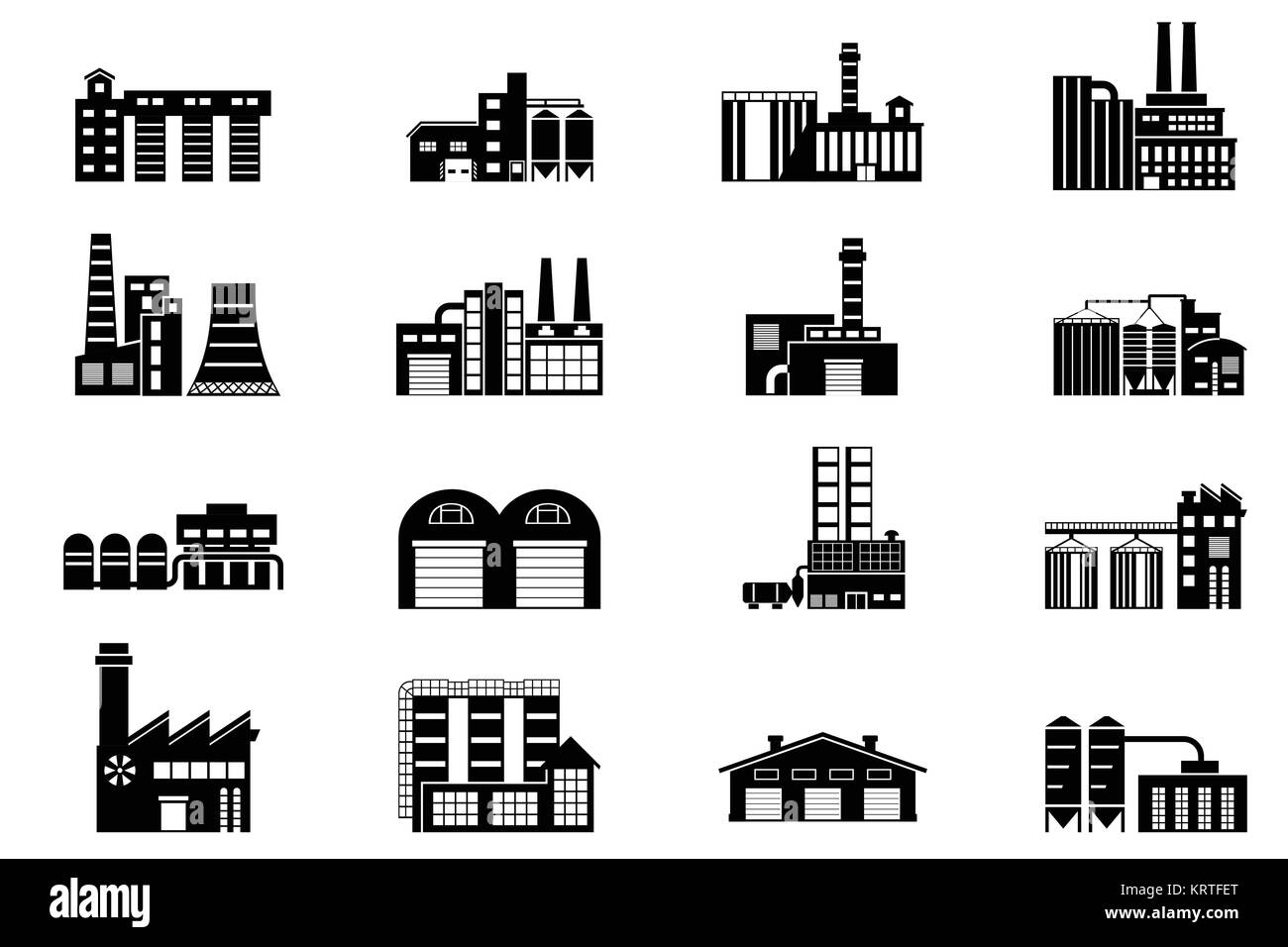 Fabrik icons vektor vektoren -Fotos und -Bildmaterial in hoher ...