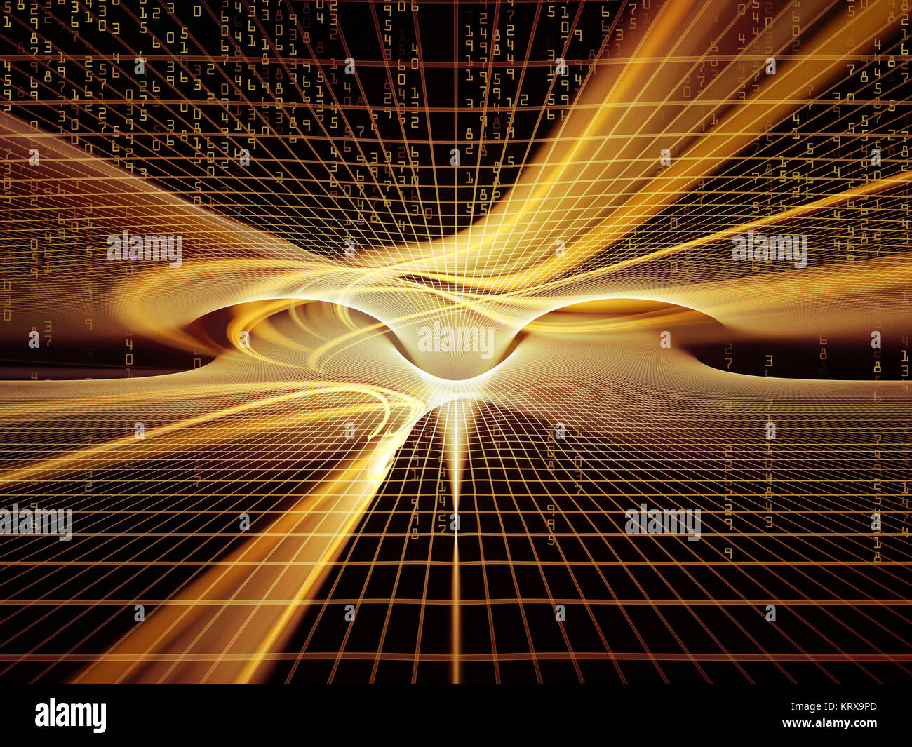 Synergien, die sich aus der virtuellen Welt Stockfotografie - Alamy