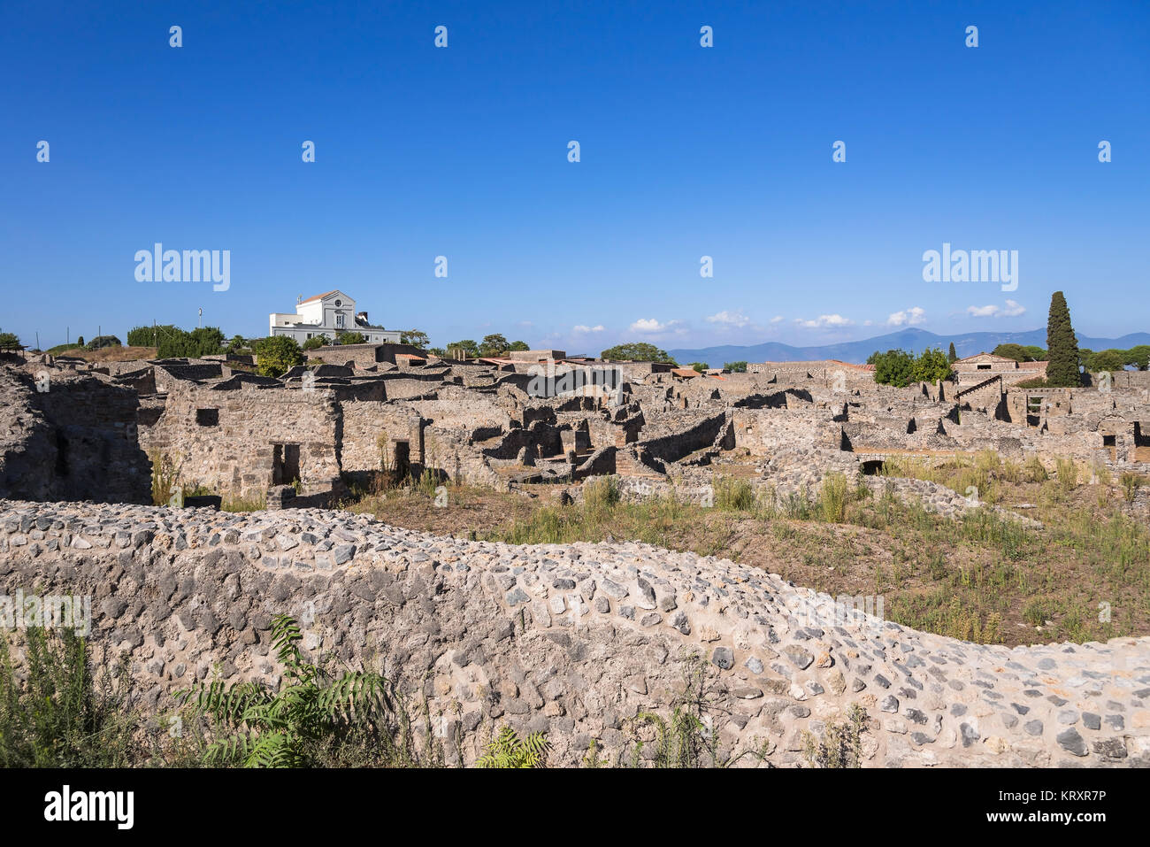 Ruinen von Pompeji, die alte Römerstadt bei einer katastrophalen ...