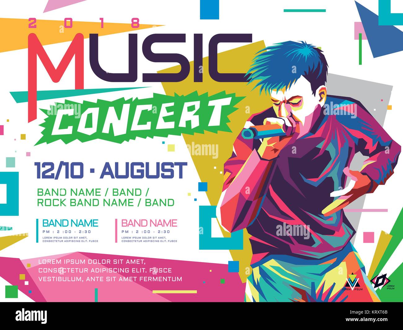 Concert poster Stock-Vektorgrafiken kaufen - Alamy