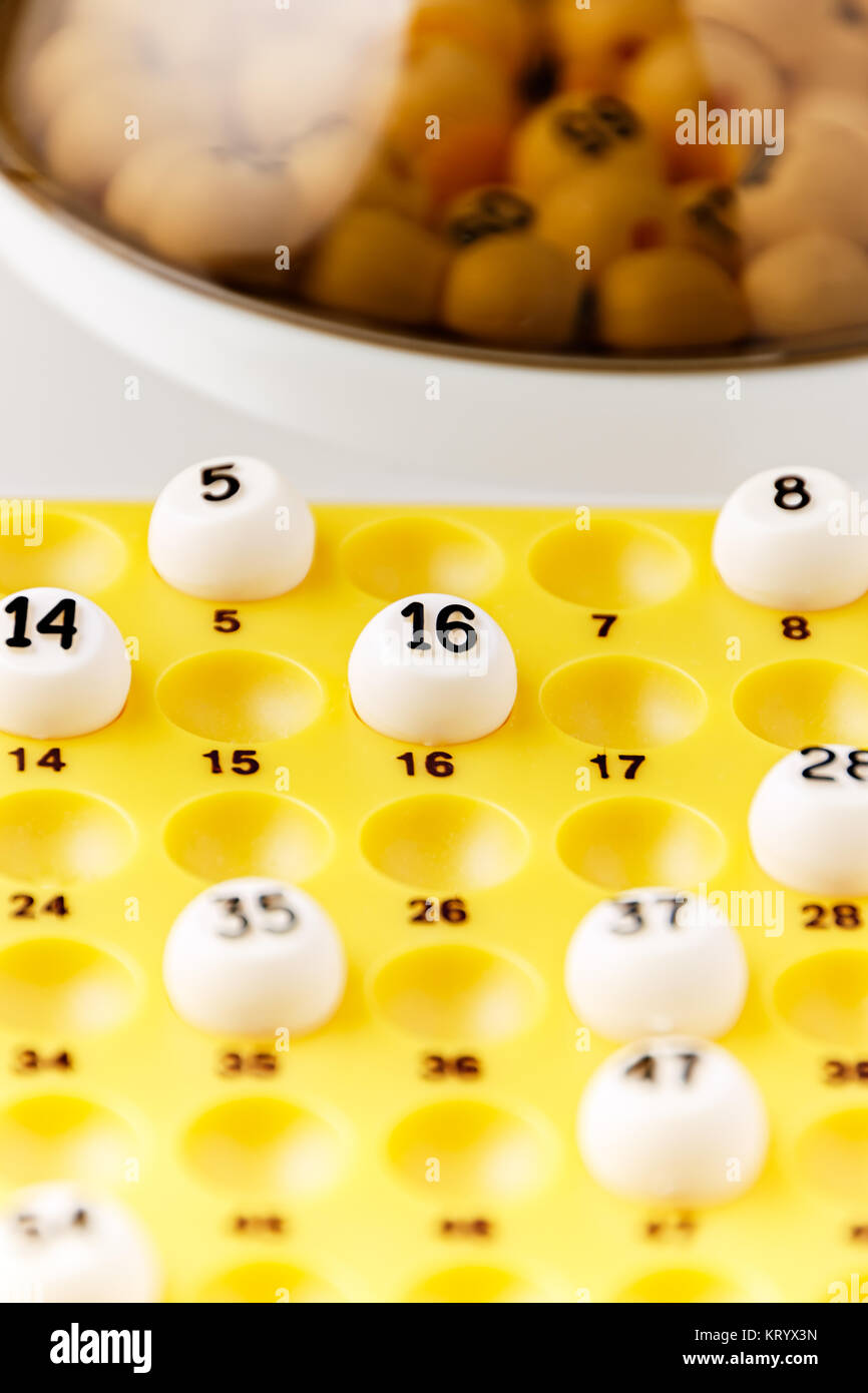 Bingo Ball Spinner Stockfotos und -bilder Kaufen - Alamy