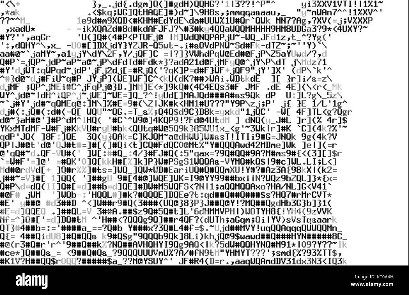 Ascii art -Fotos und -Bildmaterial in hoher Auflösung – Alamy