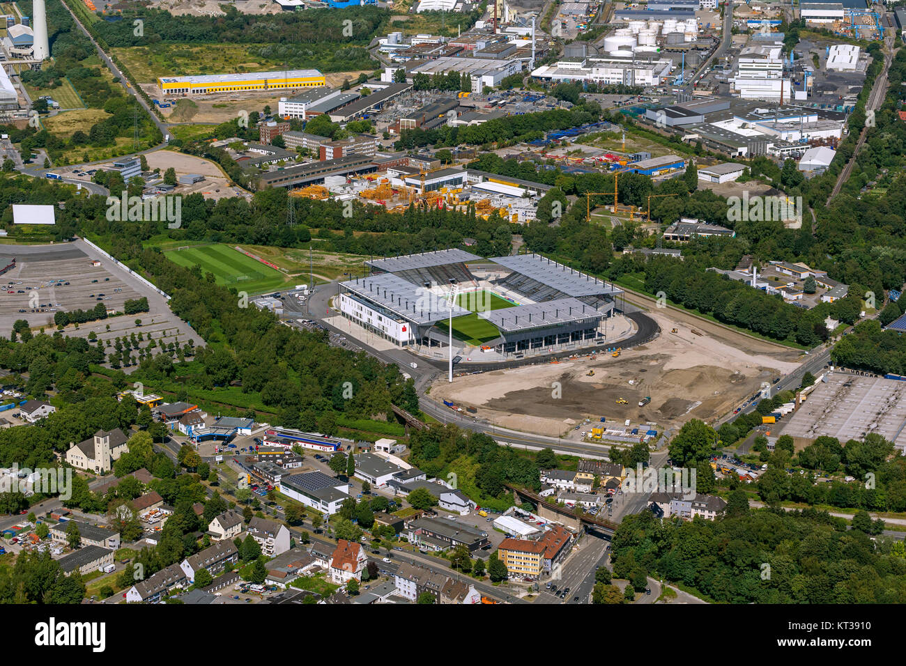 Rot-Weiss-Essen Stadion auf dem Port Road, Essen, Ruhr, Nordrhein ...