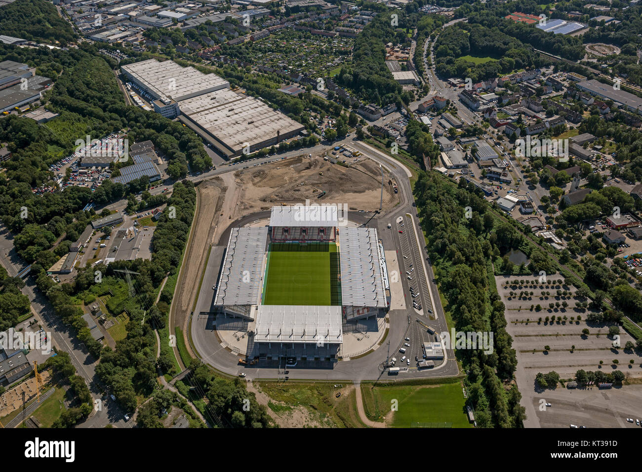 Rot-Weiss-Essen Stadion auf dem Port Road, Essen, Ruhr, Nordrhein ...