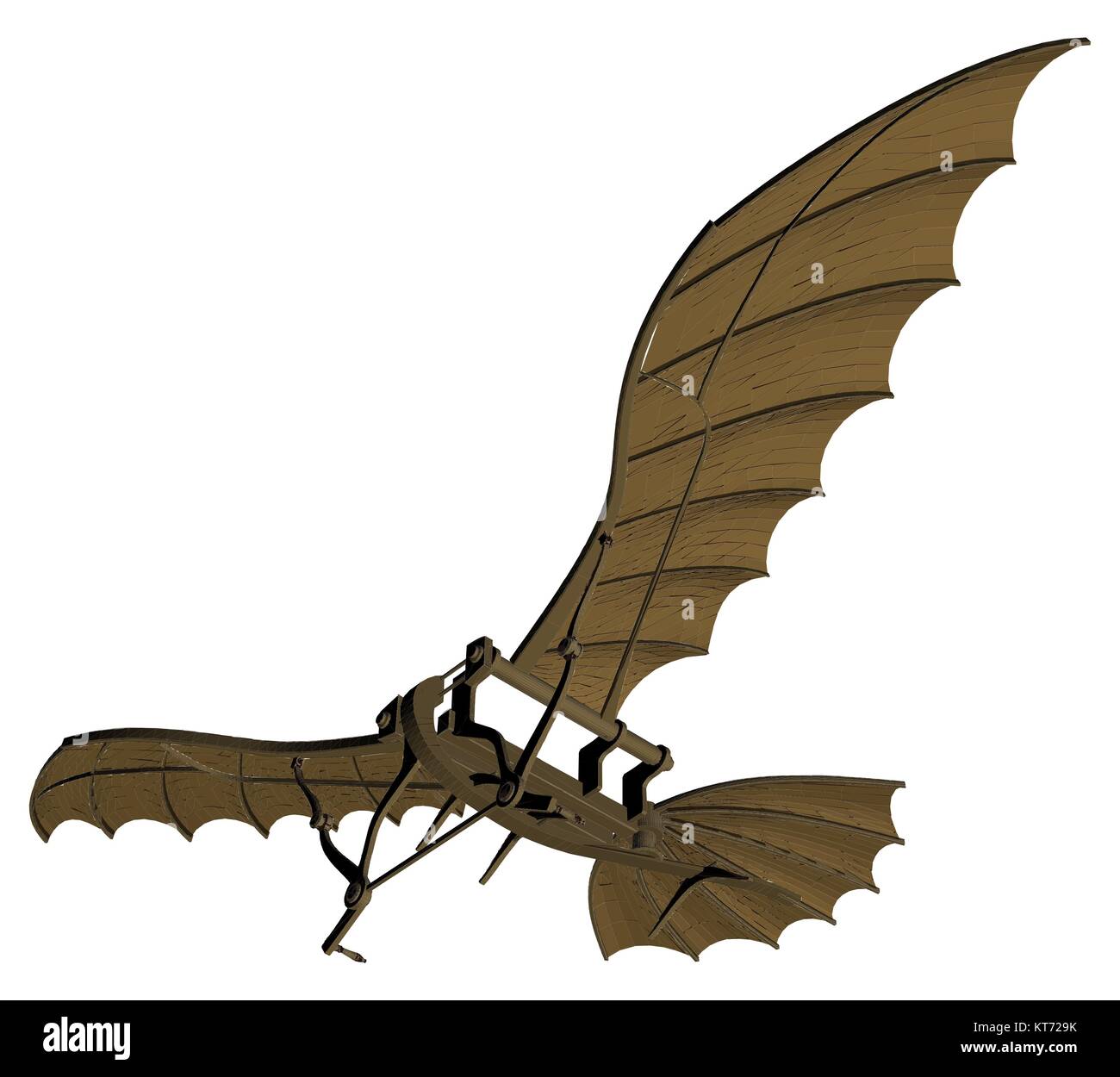 Leonardo Da Vinci Antike fliegende Maschine Stockfotografie - Alamy