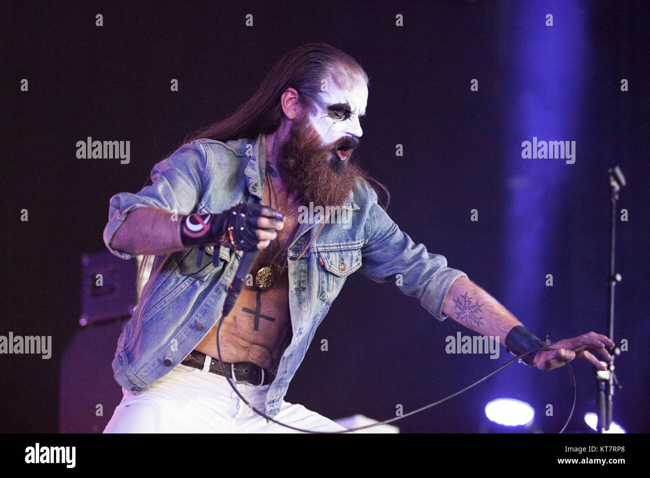Die umstrittenen Norwegischen Black Metal Band Taake führt ein Live ...