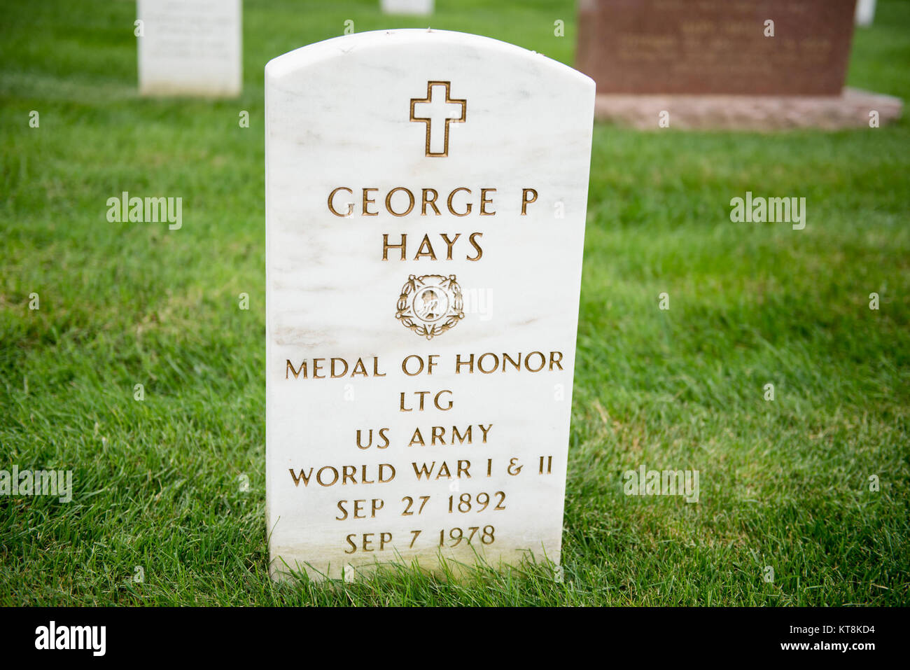 Us-Armee Generalleutnant George S. Hays, geb. Sept. 27, 1892, Sept. 7, 1978 starb, ist in ...