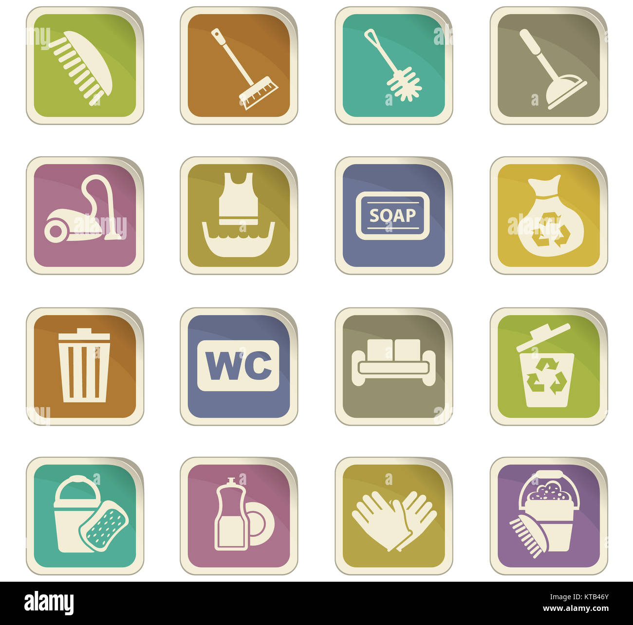 Reinigung Piktogramm Stockfotos und -bilder Kaufen - Alamy