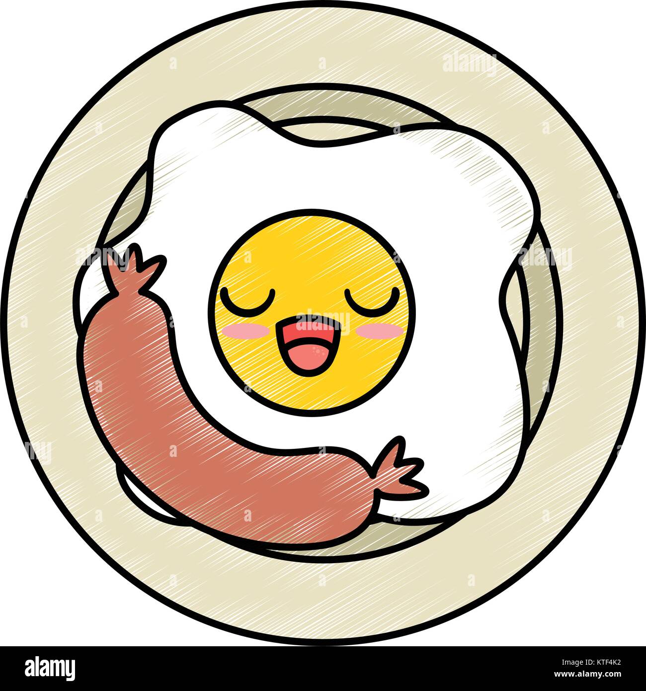 Wurst emoticon Stock-Vektorgrafiken kaufen - Alamy