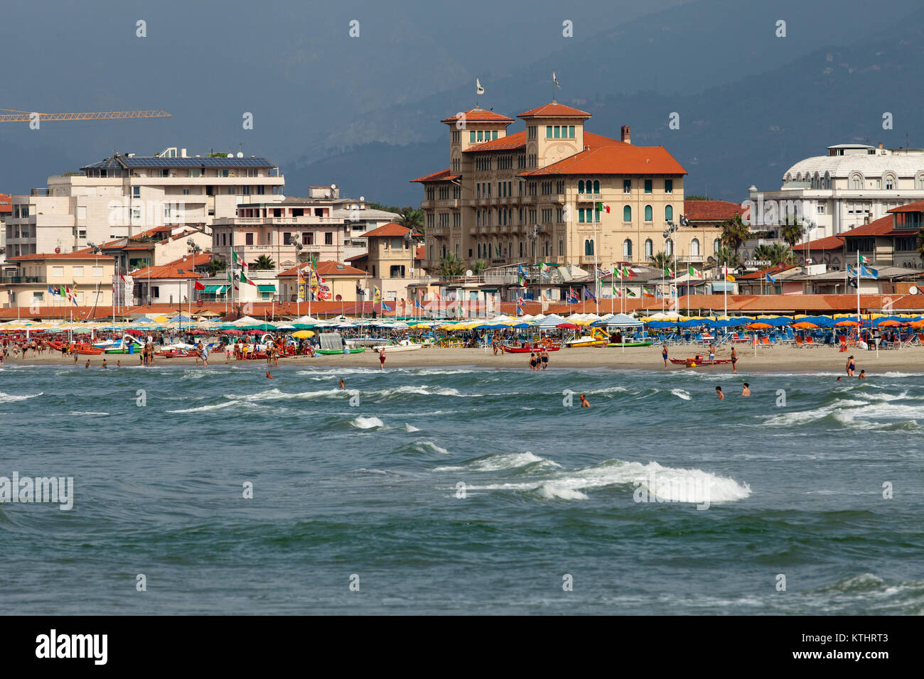 Ansicht der Versilia Küste - Viareggio, Italien Stockfotografie - Alamy