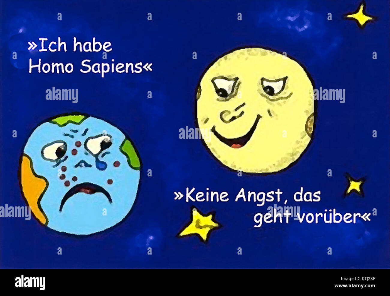 Cartoon Homo sapiens Syndrom Stockfotografie - Alamy