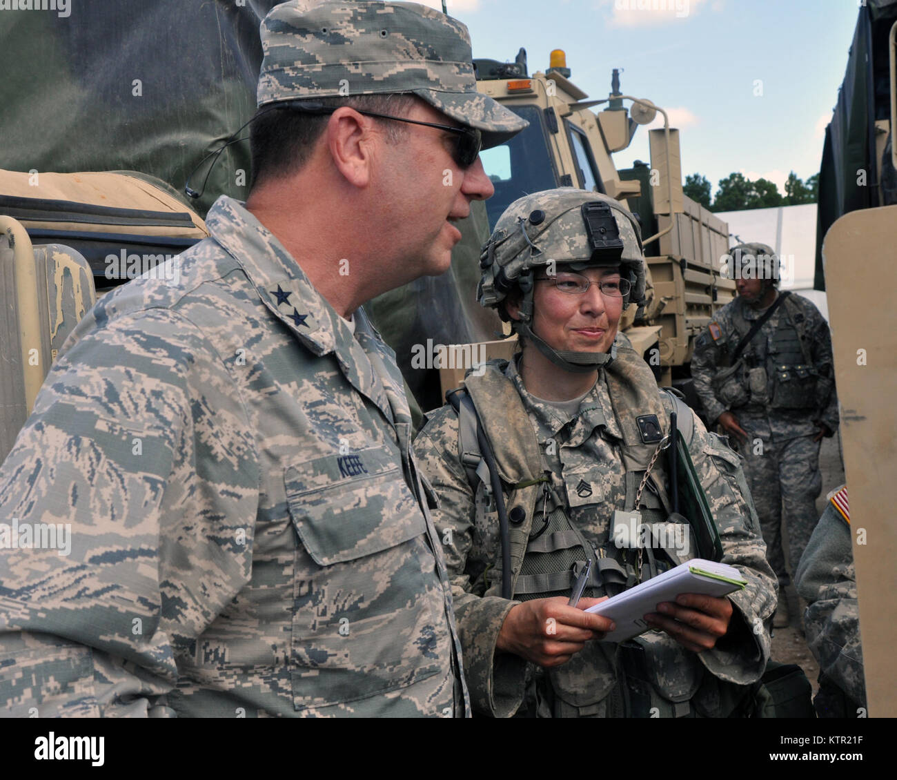 Massachusetts Air National Guard Generalmajor Gary Keefe, die ...