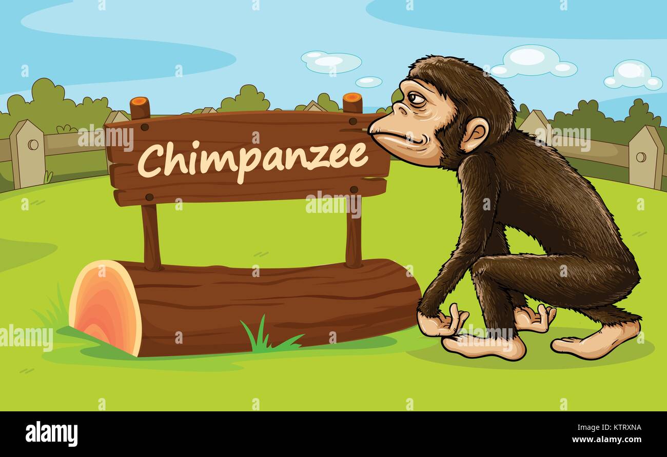 Zoo affengehege Stock-Vektorgrafiken kaufen - Alamy