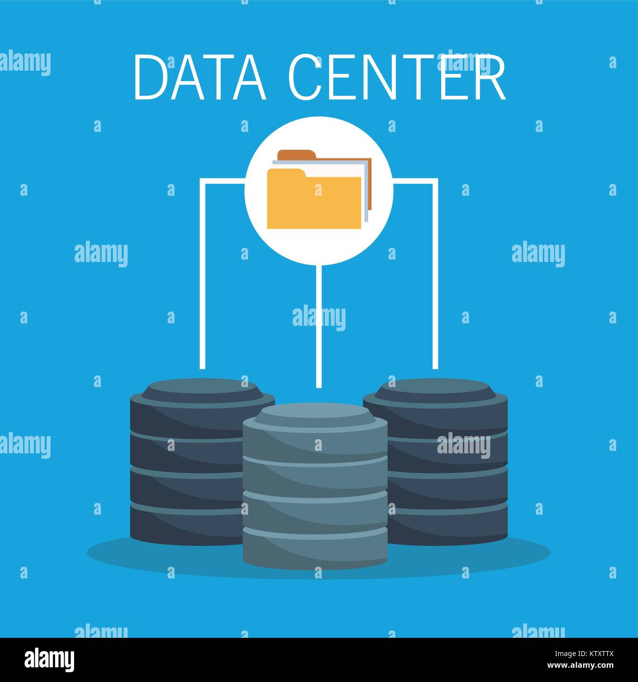 Data Center technology Symbole Stock-Vektorgrafik - Alamy