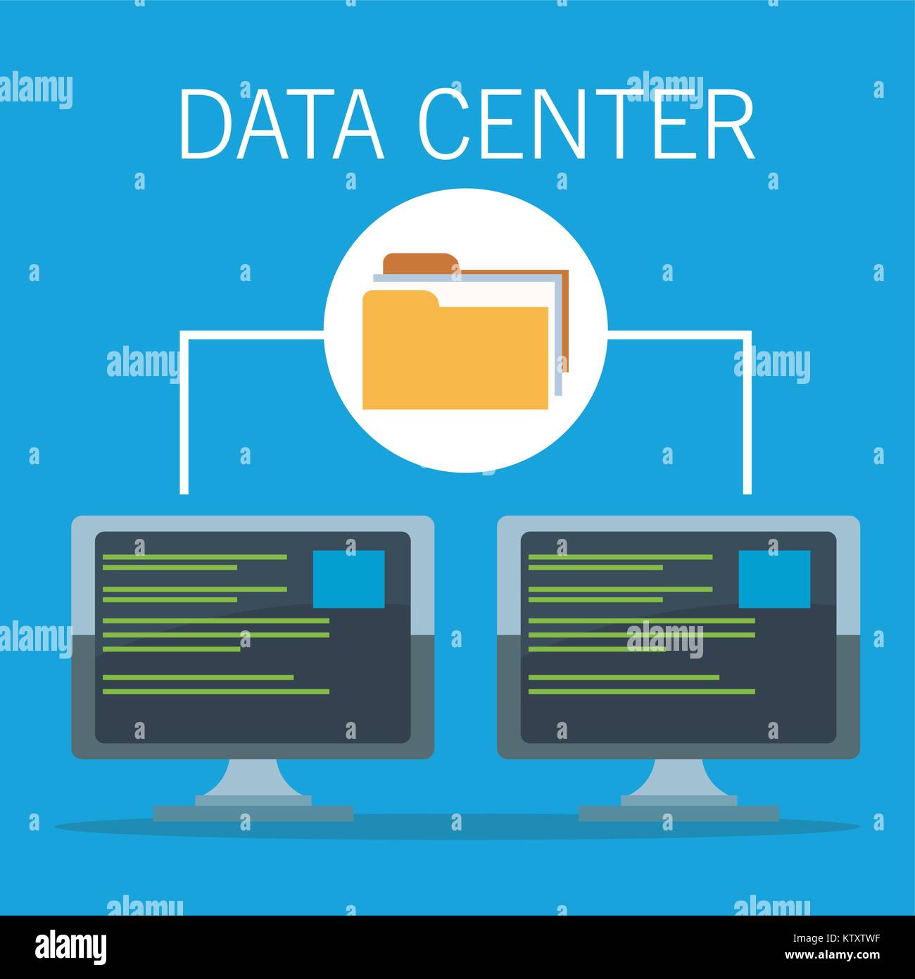 Data Center technology Symbole Stock-Vektorgrafik - Alamy