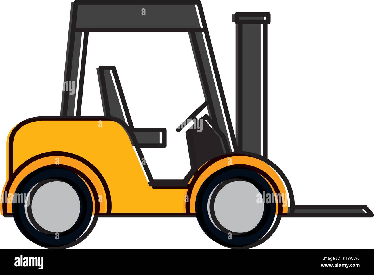 Gabelstapler-Fahrzeug isoliert Symbol Vektor-Illustration-design Stock ...