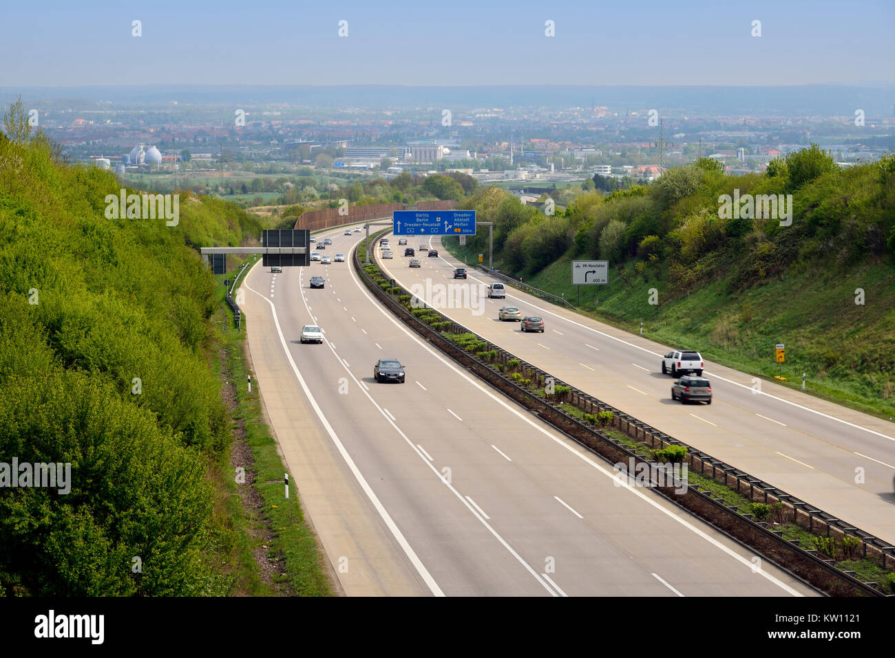 Dresden, Autobahn A4, die Autobahn A4 Stockfotografie - Alamy
