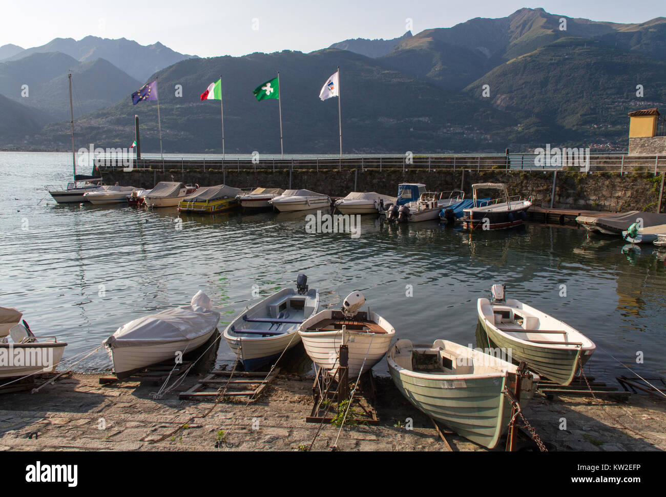 Colico Stadt, der Comer See in Italien Stockfotografie - Alamy