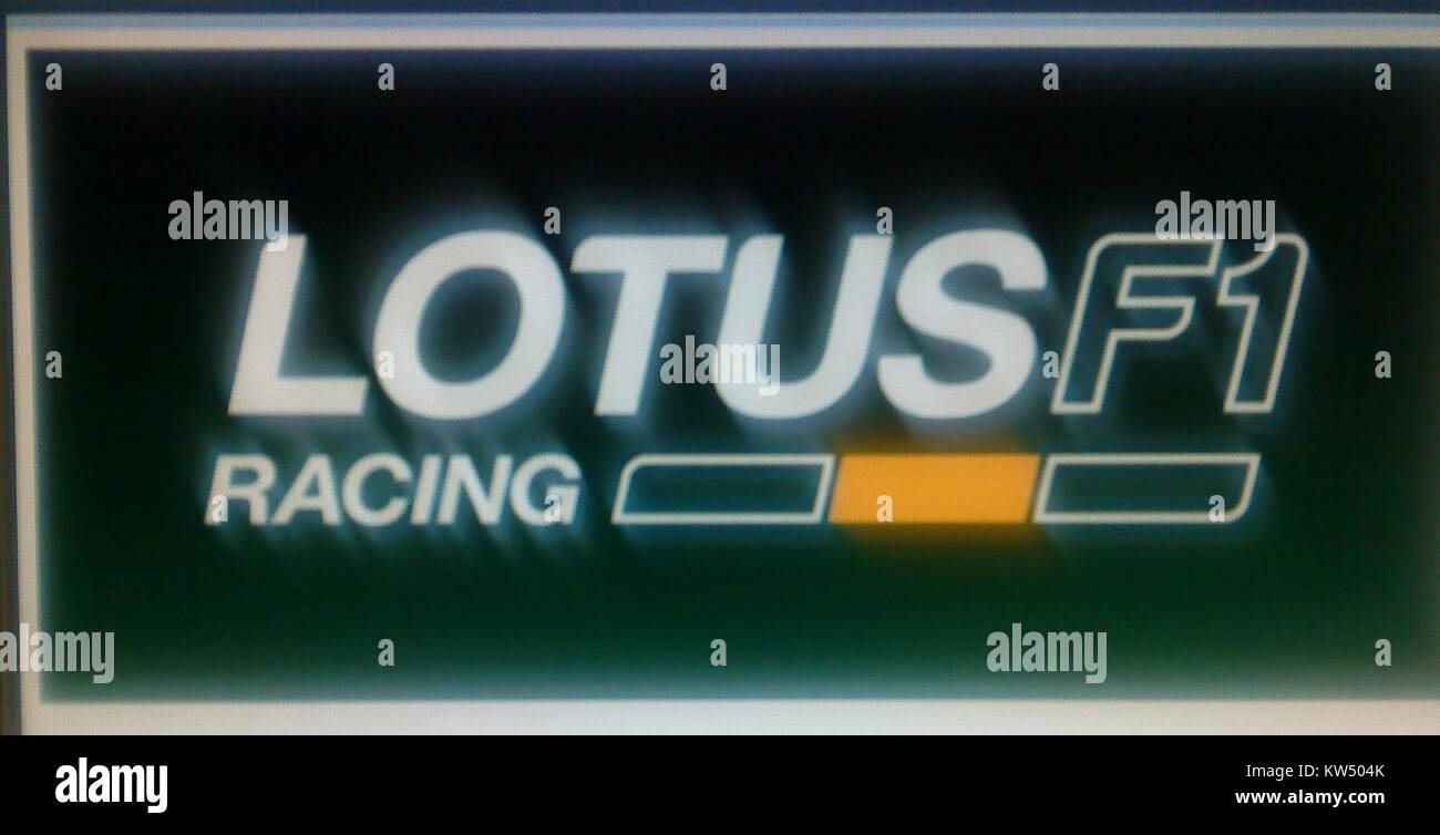 Das Lotus F1 Racing Logo repräsentiert das Formel-1-Team, das für seine ...