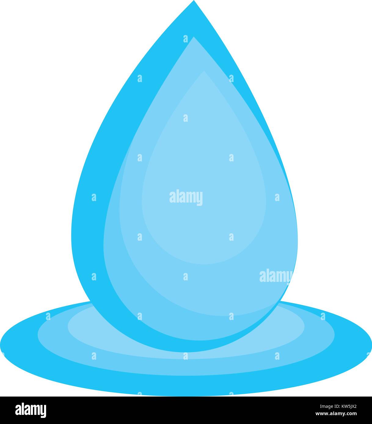 Water Drop symbol Cartoon Stock-Vektorgrafik - Alamy