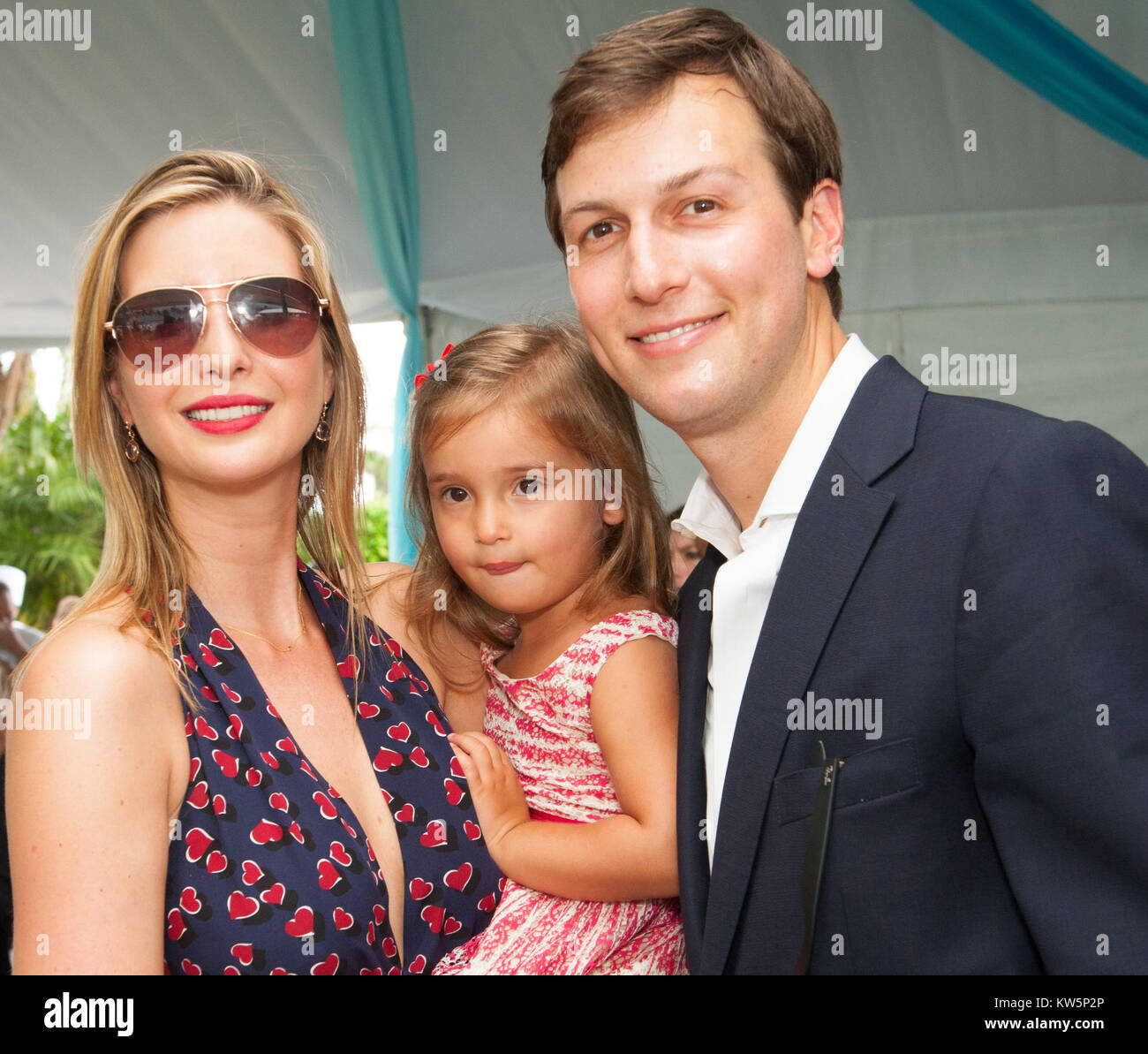 PALM Beach, FL - Januar 05: Ivanka Trump Arabella Rose Kushner Jared ...