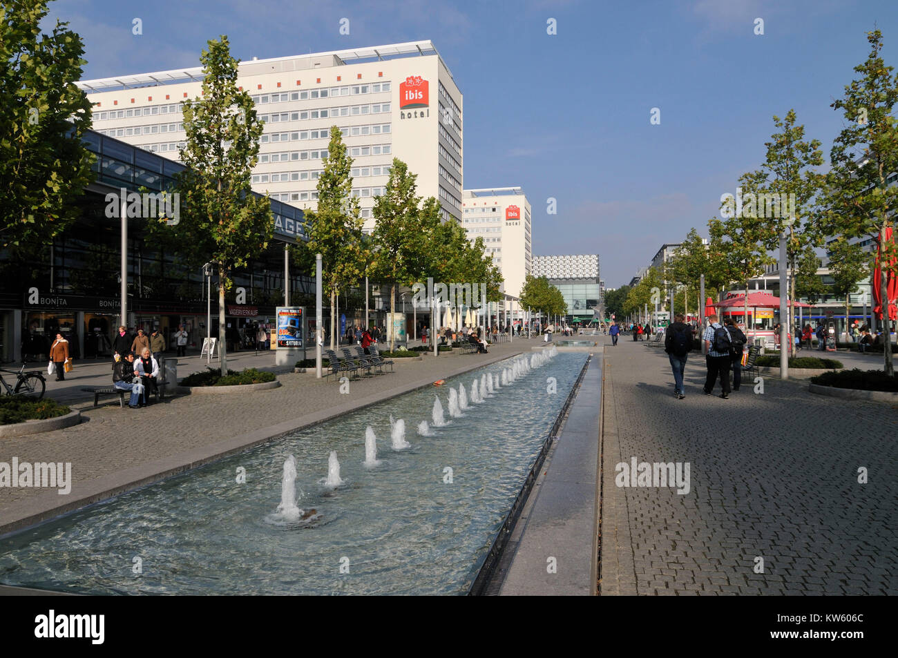 Dresden Prager Straße, Dresden Prager Straße Stockfotografie - Alamy