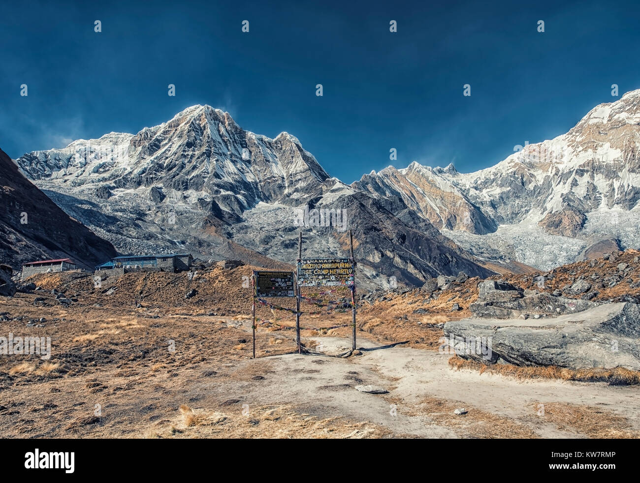 Blick auf das basislager Stockfotos und -bilder Kaufen - Alamy