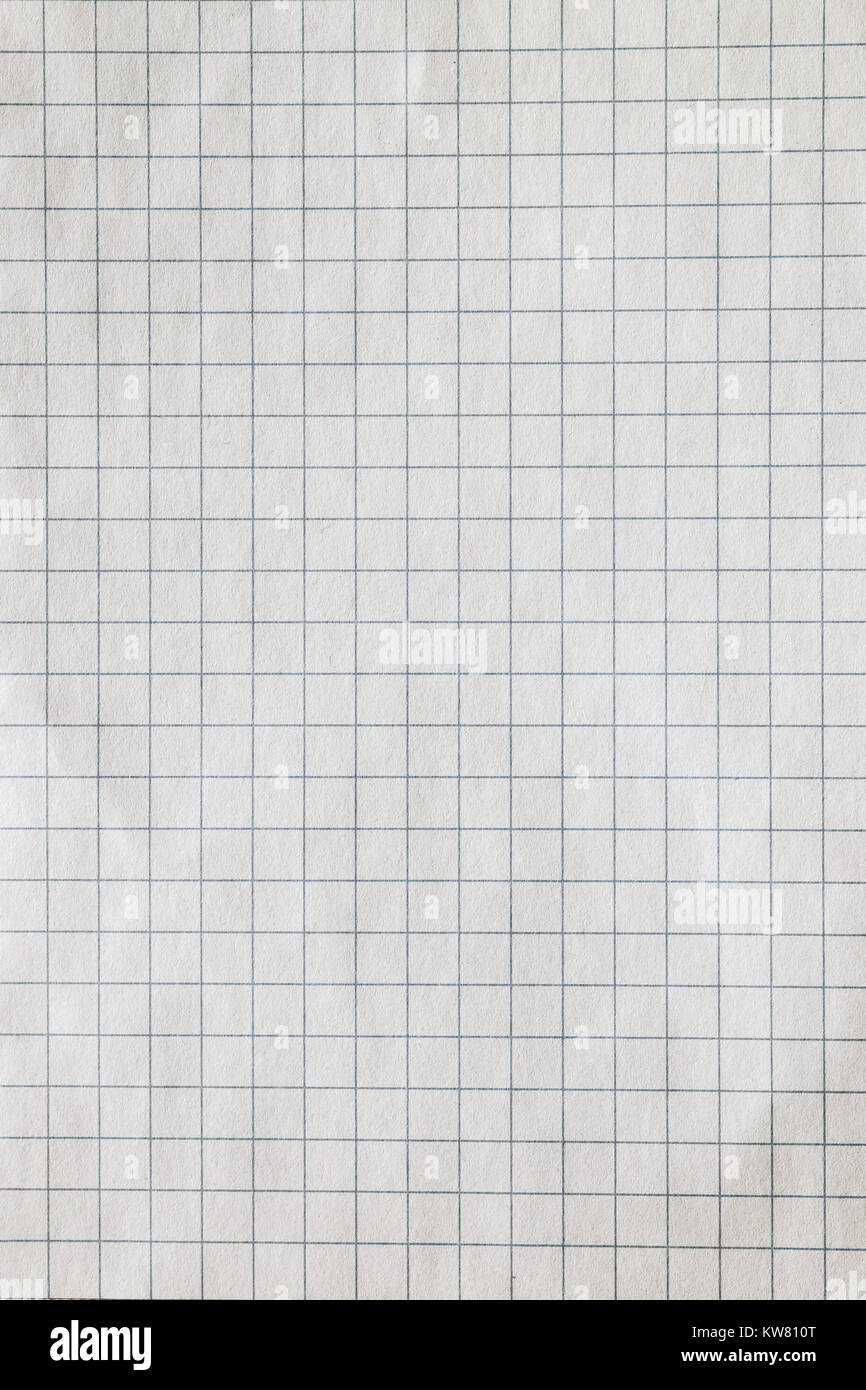 Weiß kariertes Papier Blatt Textur, kann als Hintergrund verwenden ...