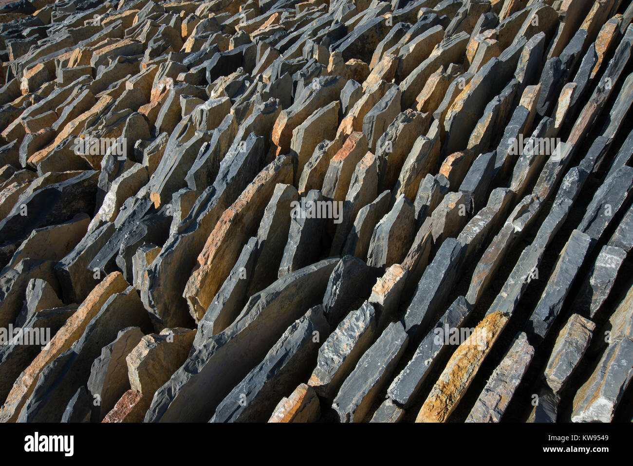 Aufbau einer Rock rack Garten in der Stadt Stockfotografie - Alamy