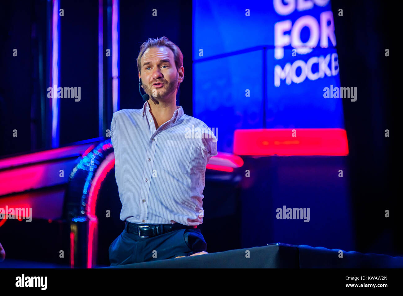 Nicholas James Vujicic sprechen bei globalen Synergie Forum 2017 ...