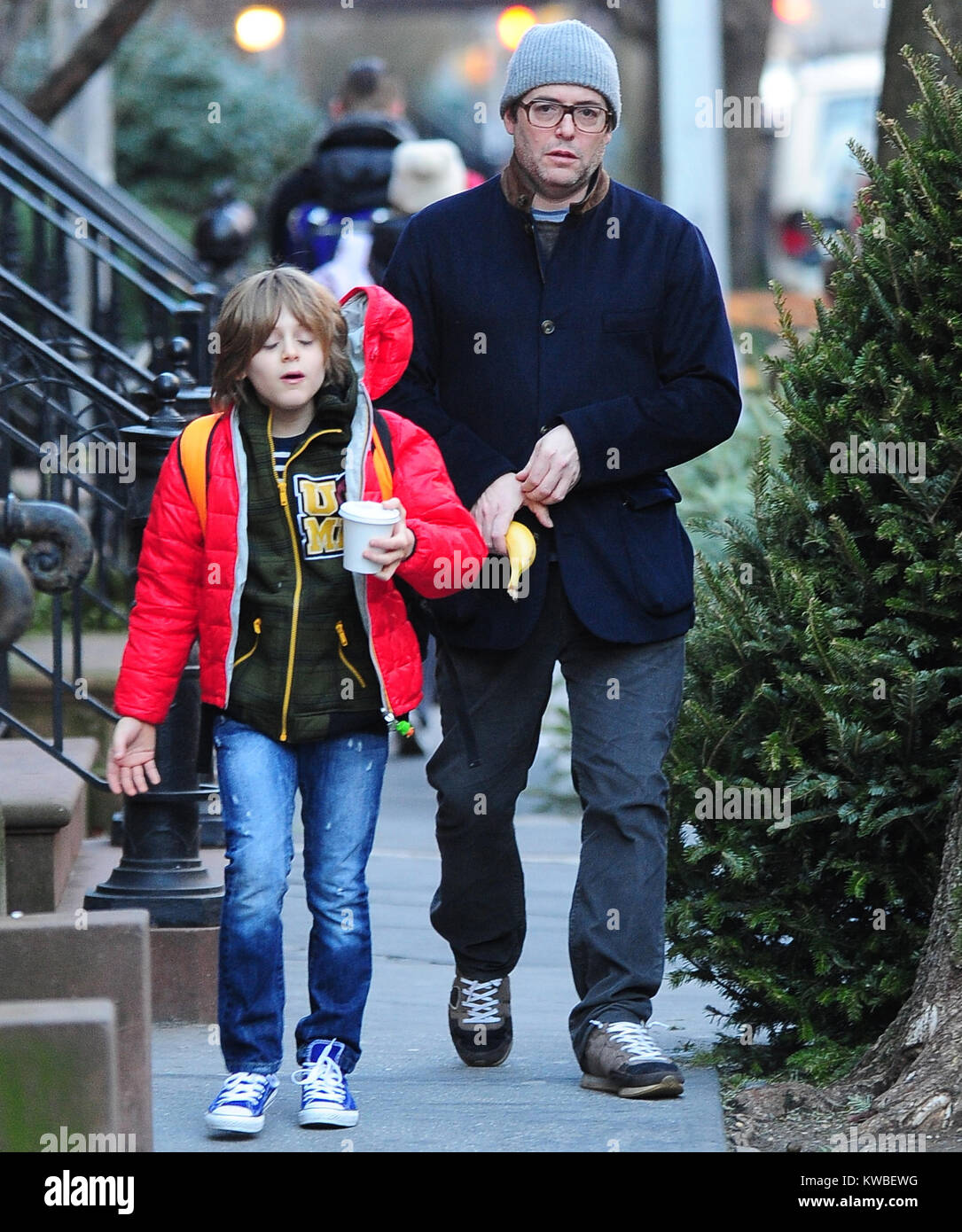 NEW YORK, NY - 13. Januar: Matthew Broderick, Sarah Jessica Parker ...