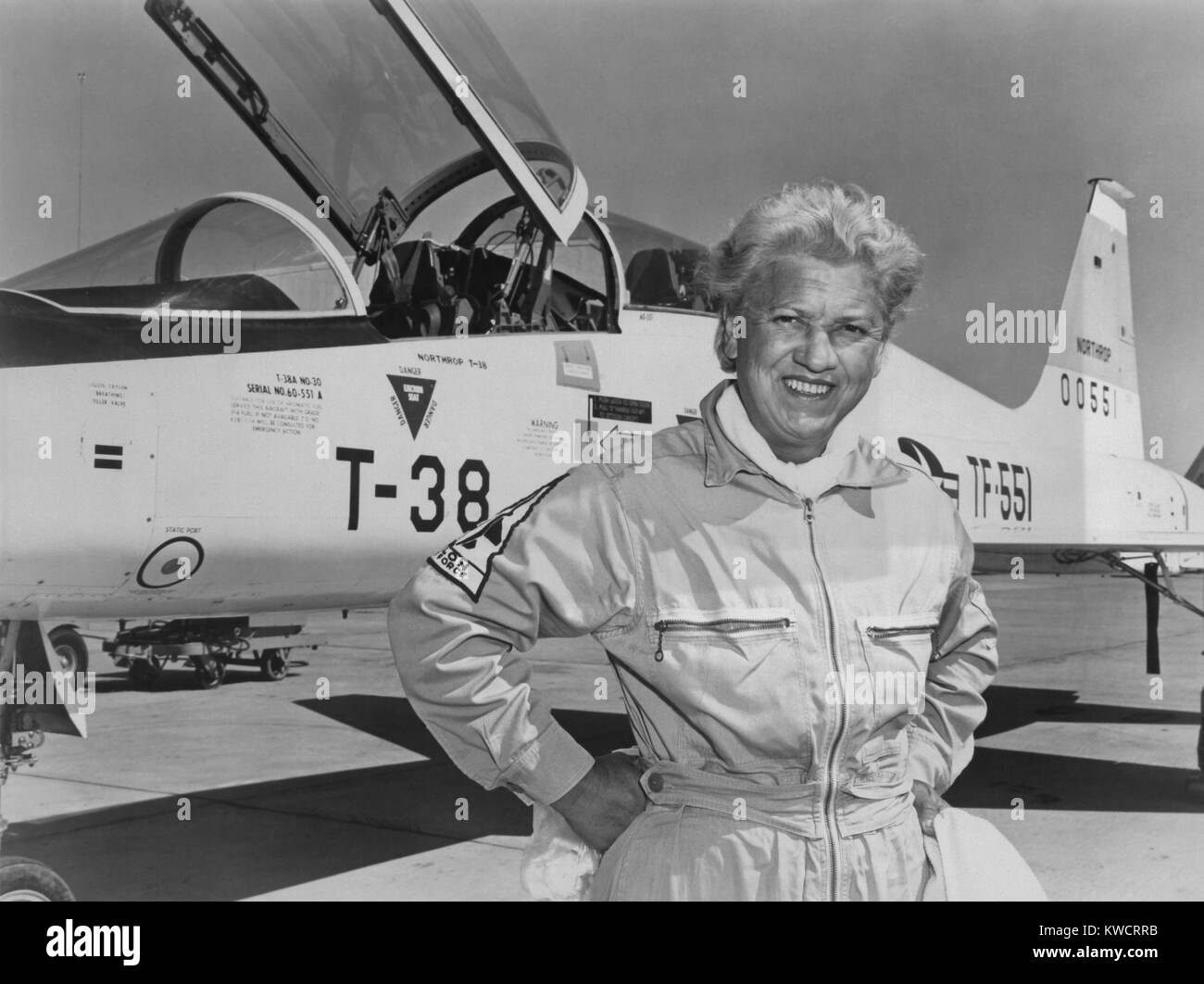 Jacqueline Cochran war die erste Frau-Pilot, die Schallmauer durchbrach ...