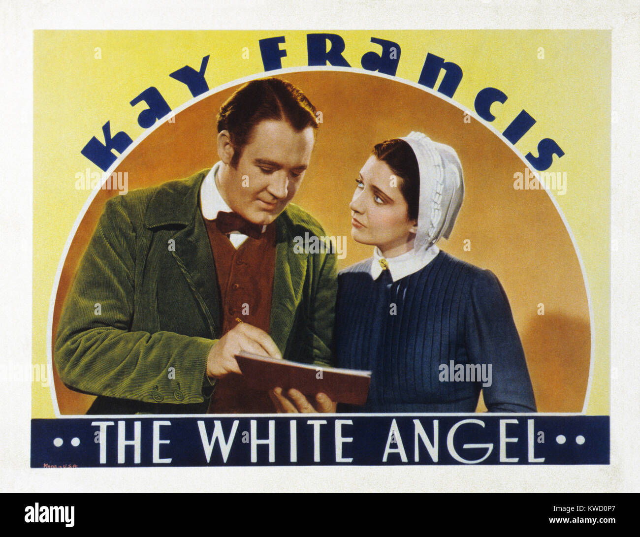 Der weiße Engel, US lobbycard, von links: Ian Hunter, Kay Francis, 1936 ...