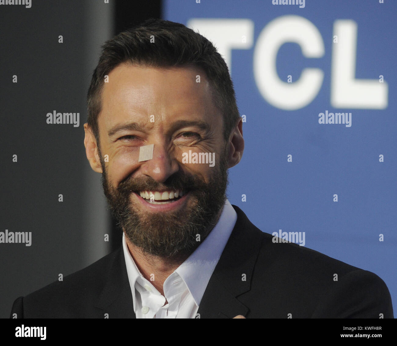 NEW YORK, NY - 10. Mai: Hugh Jackman besucht die 'X-Men: Tage der ...