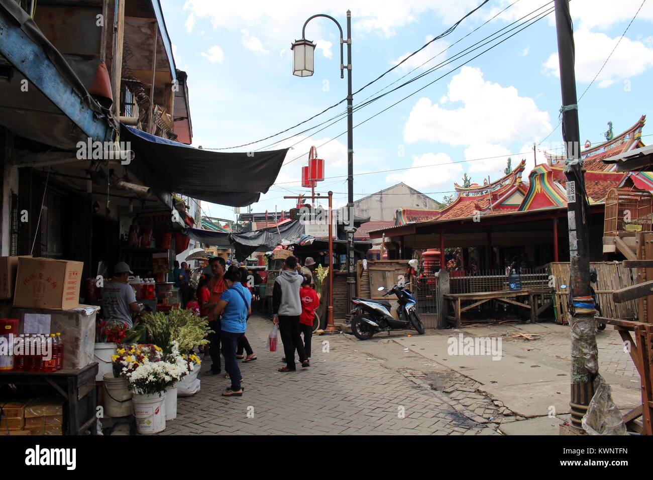 Situation um Boen Tek Bio Tempel, der älteste chinesische Tempel in ...