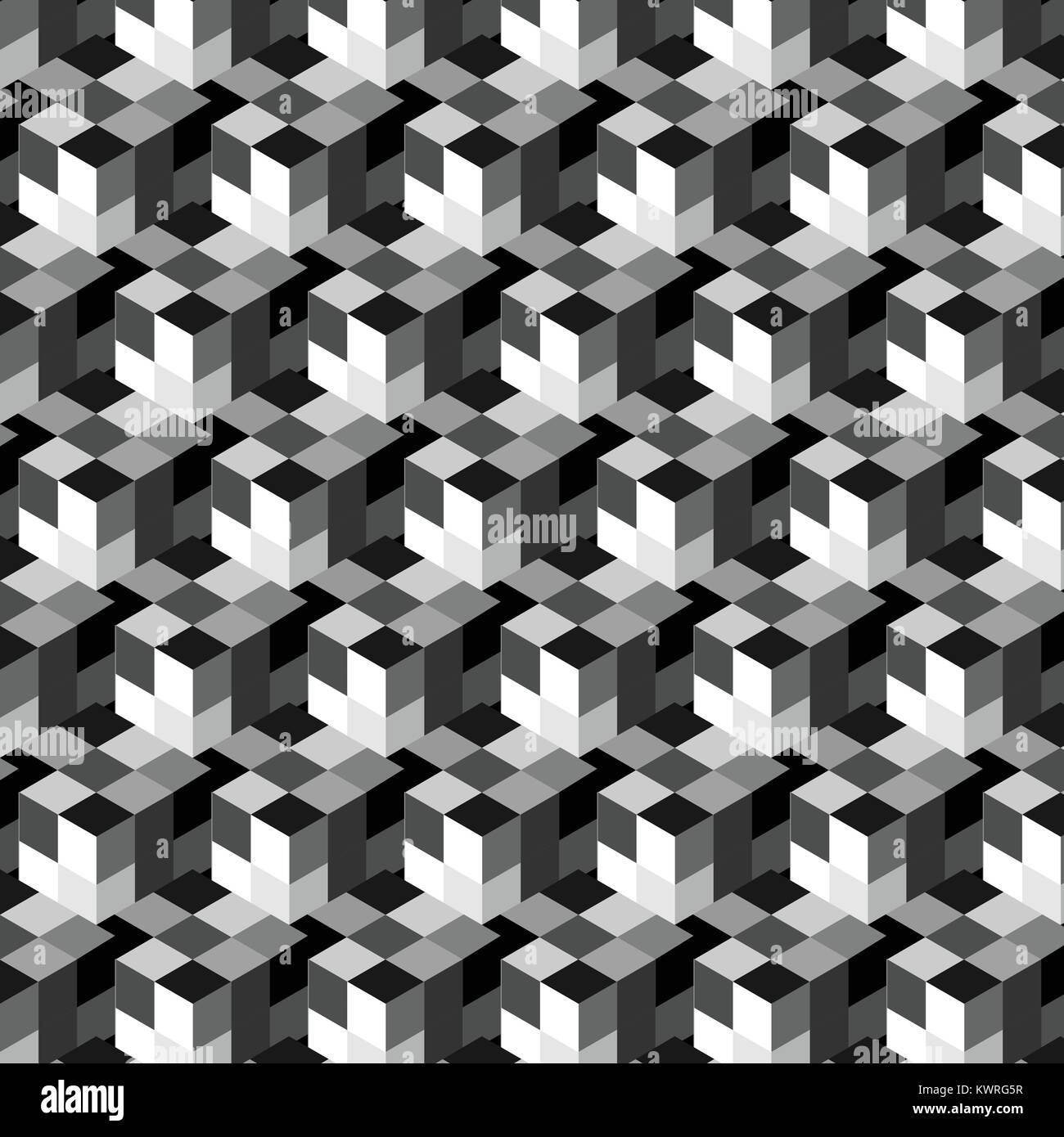 Abstract Isometric Red Cube Pattern Stockfotos und -bilder Kaufen - Alamy