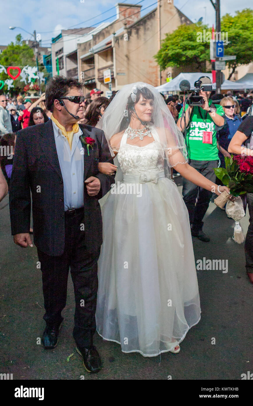 Bei den 'Primo Italiano' Festival an der Stanley Street im Osten Sydney ...