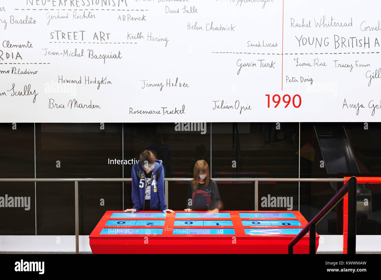 Die Learning Zone in der Tate Modern, London, England, Großbritannien ...