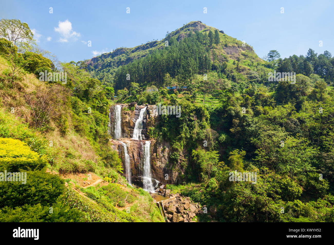 Ramboda Falls ist 109 m hoch und 11-th höchste Wasserfall in Sri Lanka ...