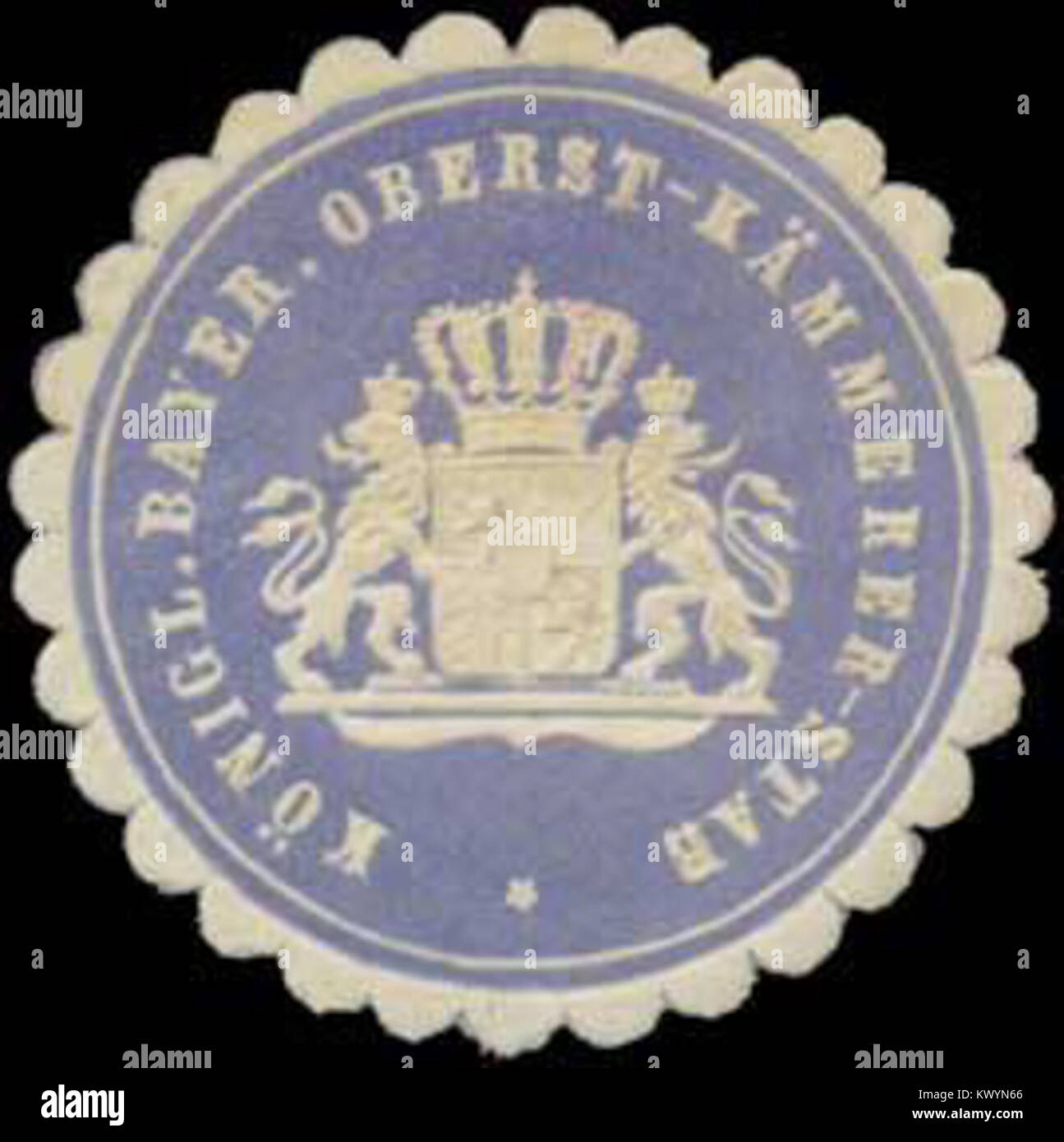 Dieses Bild zeigt eine Siegelmarke von K. Bayer, einer deutschen ...