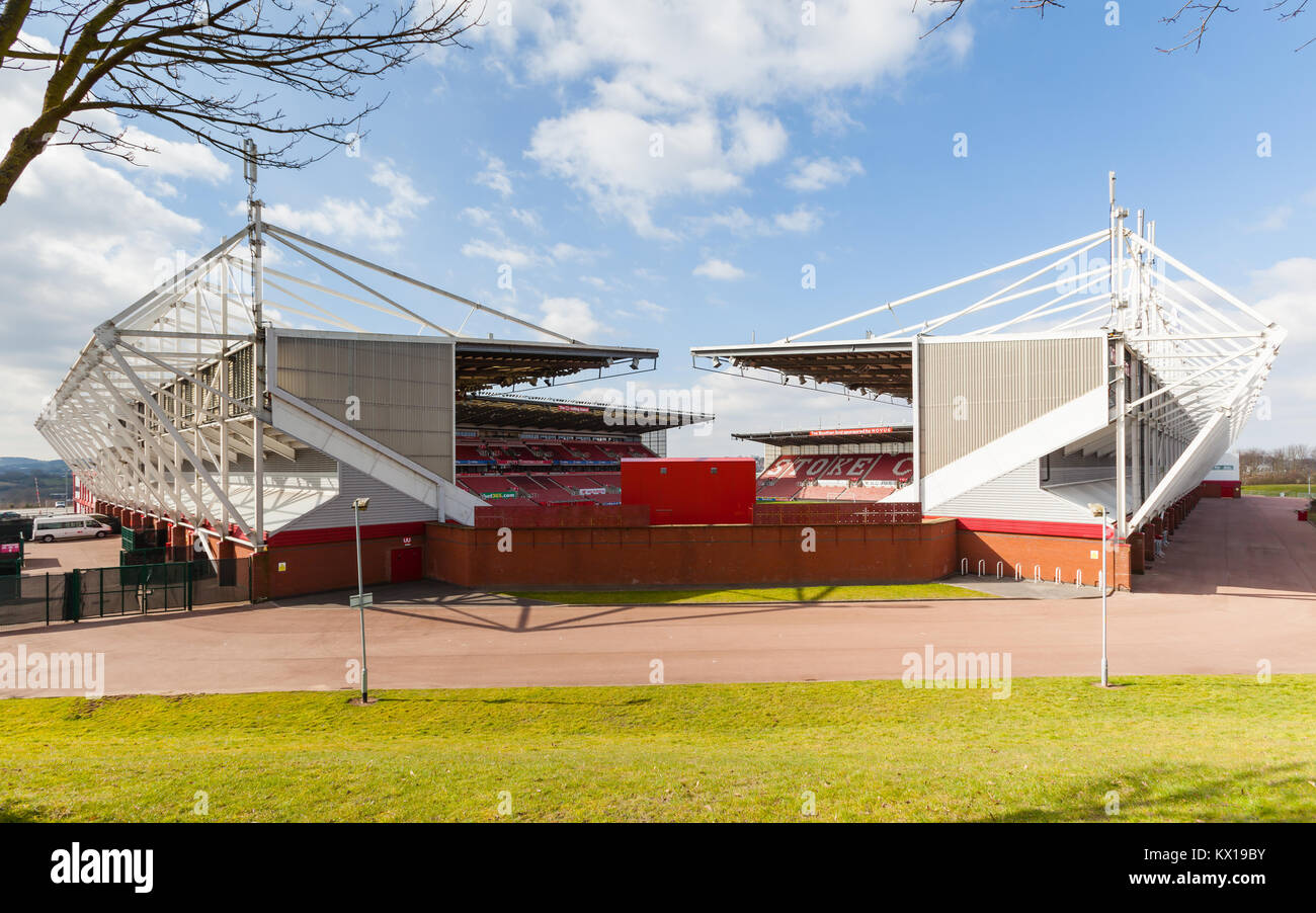 Die Britannia Stadium home von Stoke City Football Club in Stoke-On ...
